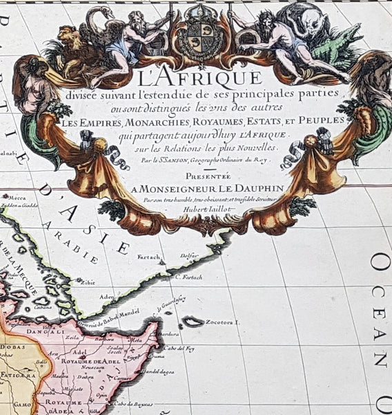 1674 Alex Jaillot Large Antique 1st edition Map of Africa - L Afrique ...